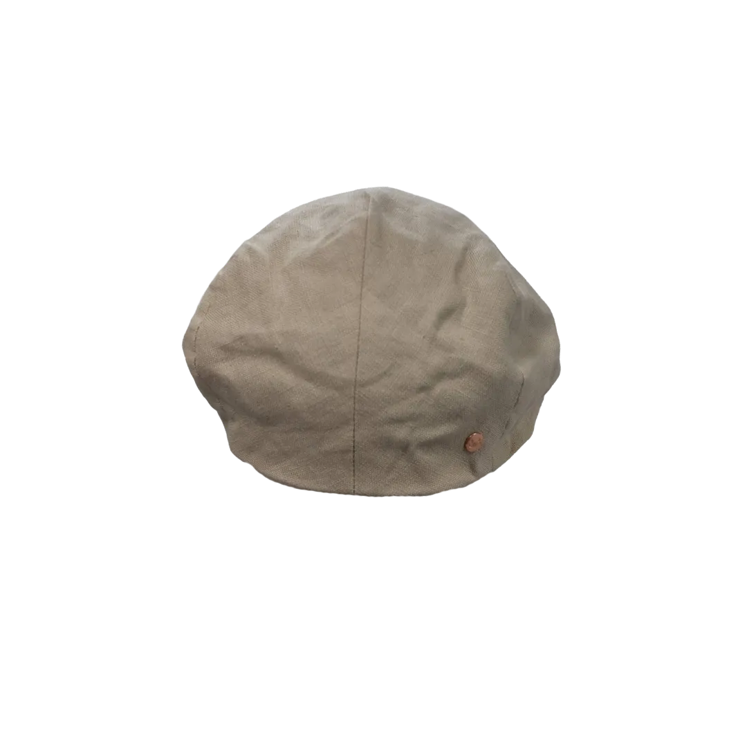 Linen Flat Cap Made in England | 240g Linen Summer Cap | Laird Hatters